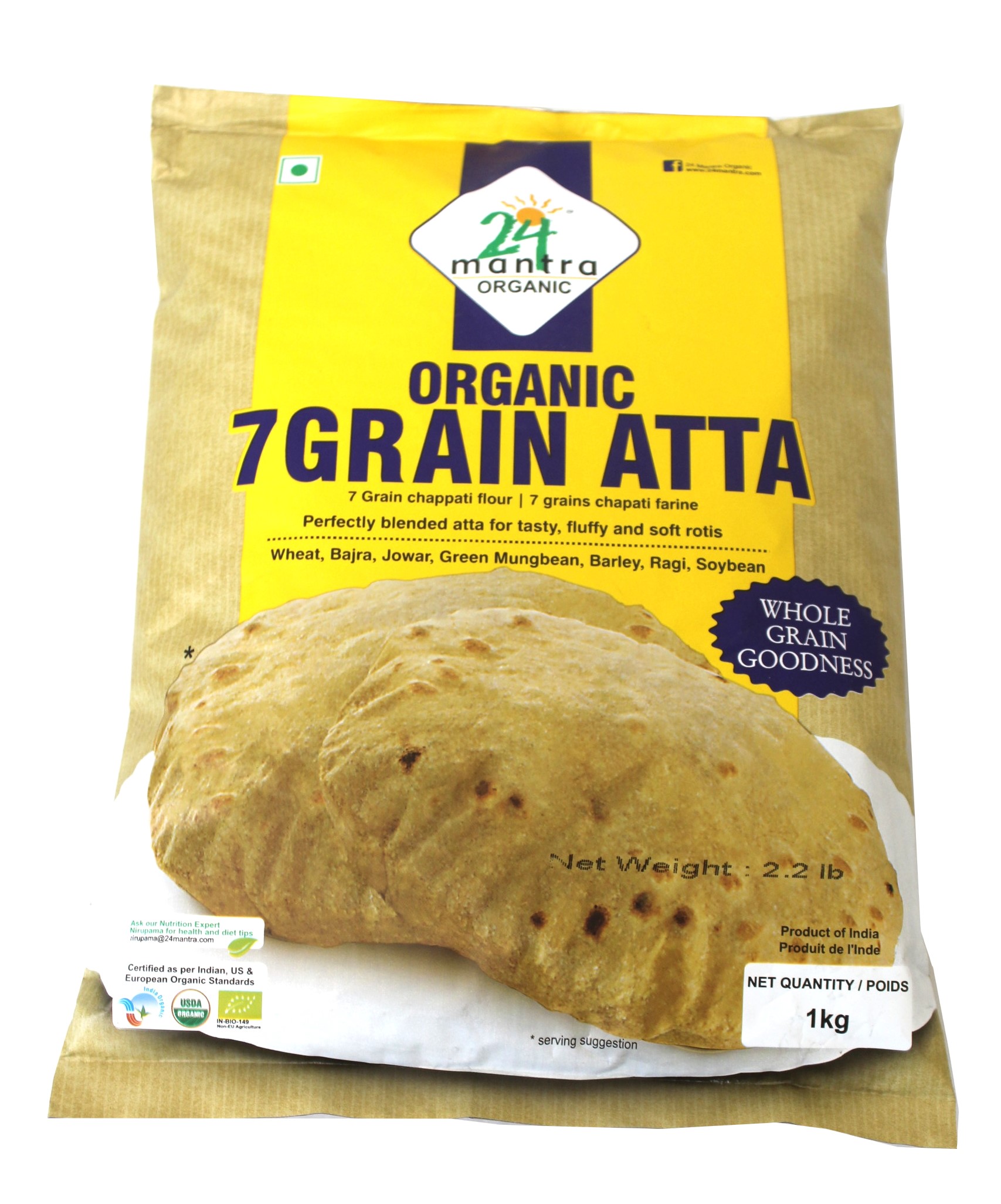 ORGANIC 7 GRAIN ATTA 24 MANTRA | Indiabazaar