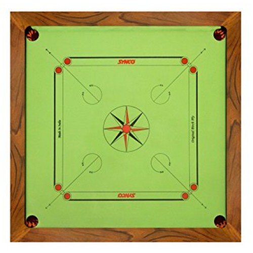 LIMITED EDITION CARROM BOARD CPL PLAIN / GREEN | Indiabazaar